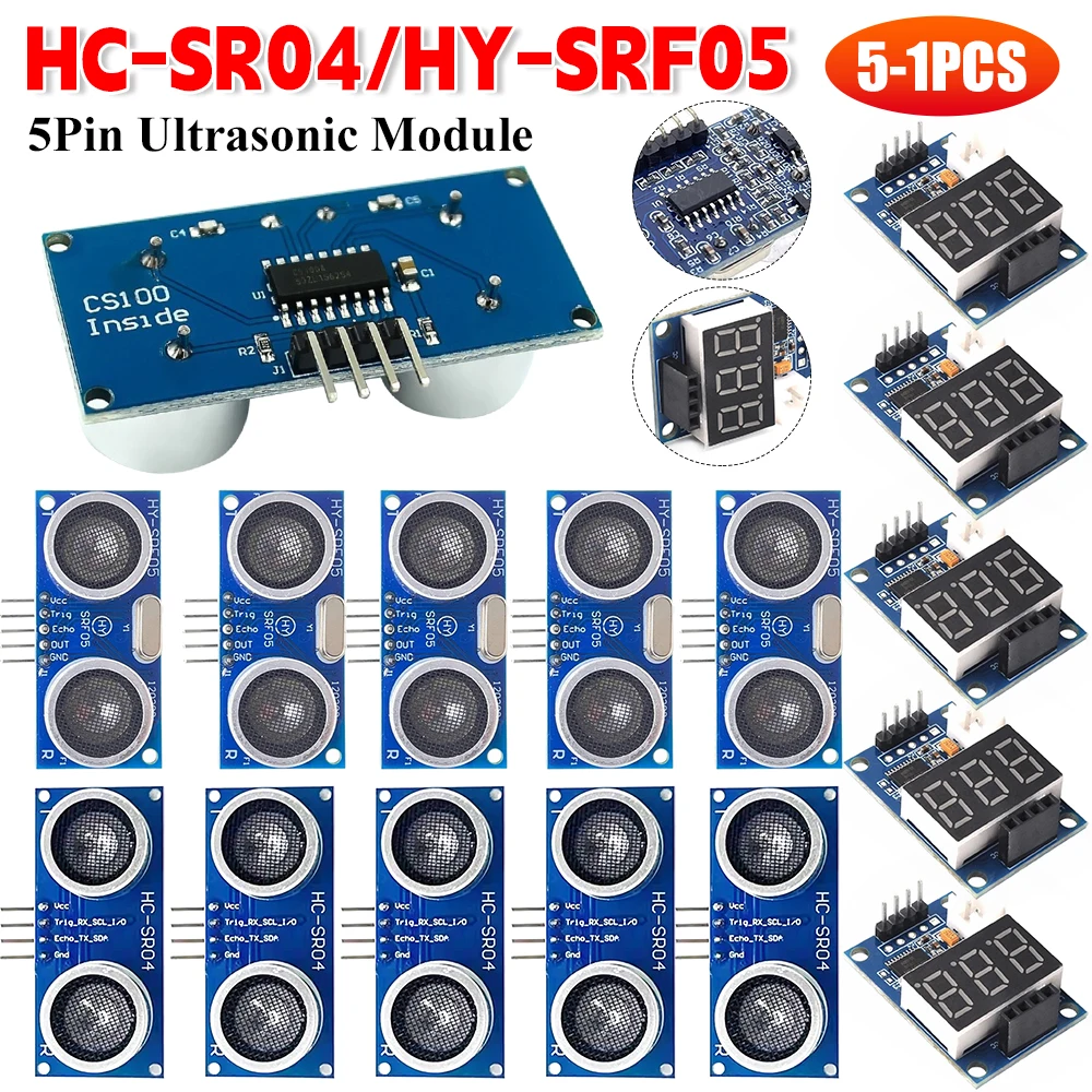 HC-SR04-HY-SRF05-Ultrasonic-Distance-Sensor-Module-5Pin-Distance-Sensor ...