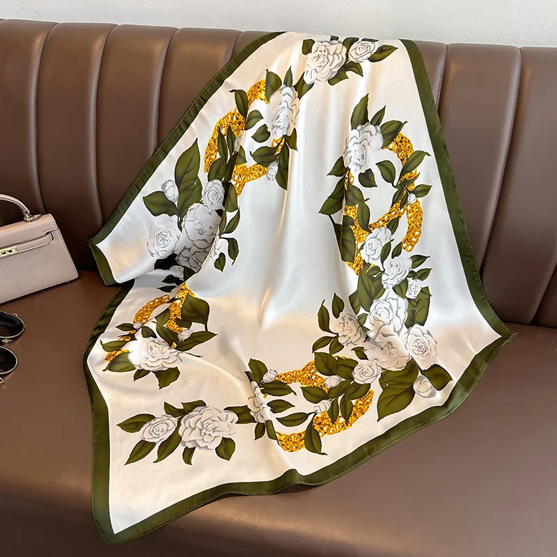 2024-Spring-and-Summer-New-Silk-Scarf-Women-Outdoor-Soft-Luxury-Square ...