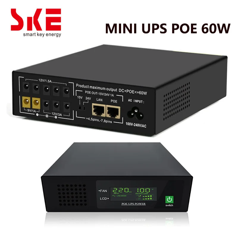 SKE-Mini-DC-UPS-POE-60W-17600mah-lithium-Battery-Portable-Battery ...
