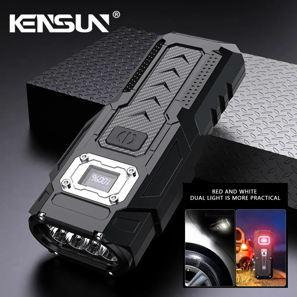 Super-Bright-8-LED-Flashlight-With-Tail-Magnetic-COB-Side-Light-Strong ...