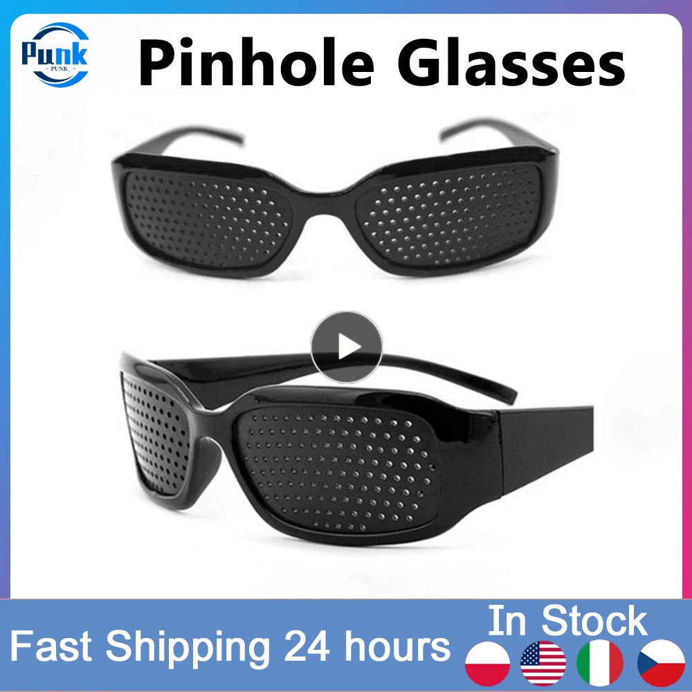Creative-Black-Pinhole-Glasses-High-Quality-Portable-And-Effective-In ...
