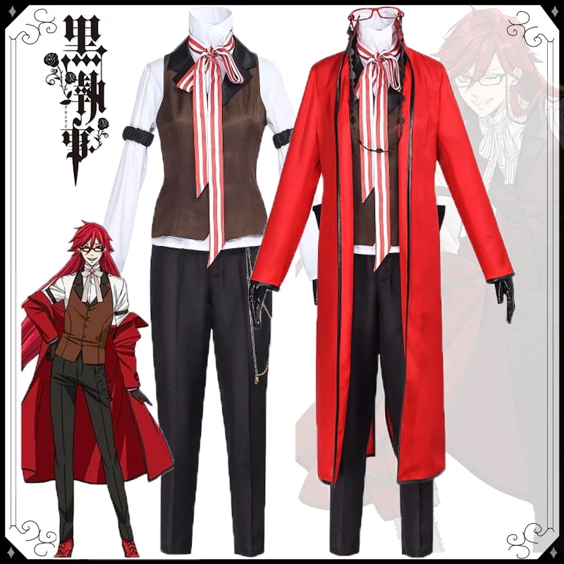 Disfraz-de-Anime-Black-Butler-Grell-sutacantilado-traje-de-uniforme ...