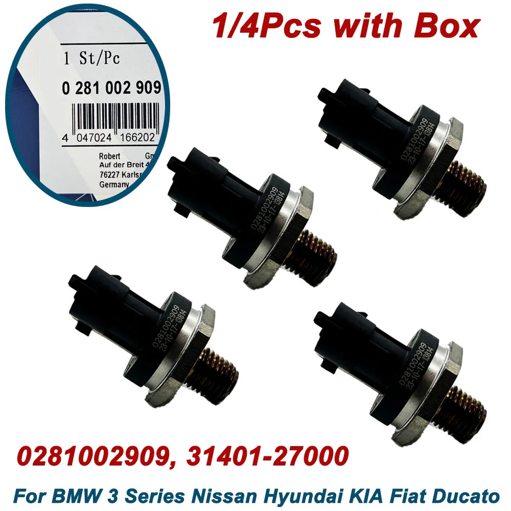 1-4Pcs-0281002909-High-Quality-Fuel-Rail-Pressure-Sensor-0281002867 ...