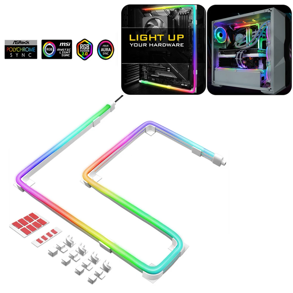 M1 5V 3 PIN Light Strip ARGB Neon Computer Case Decoration 5V 3PIN LED ...