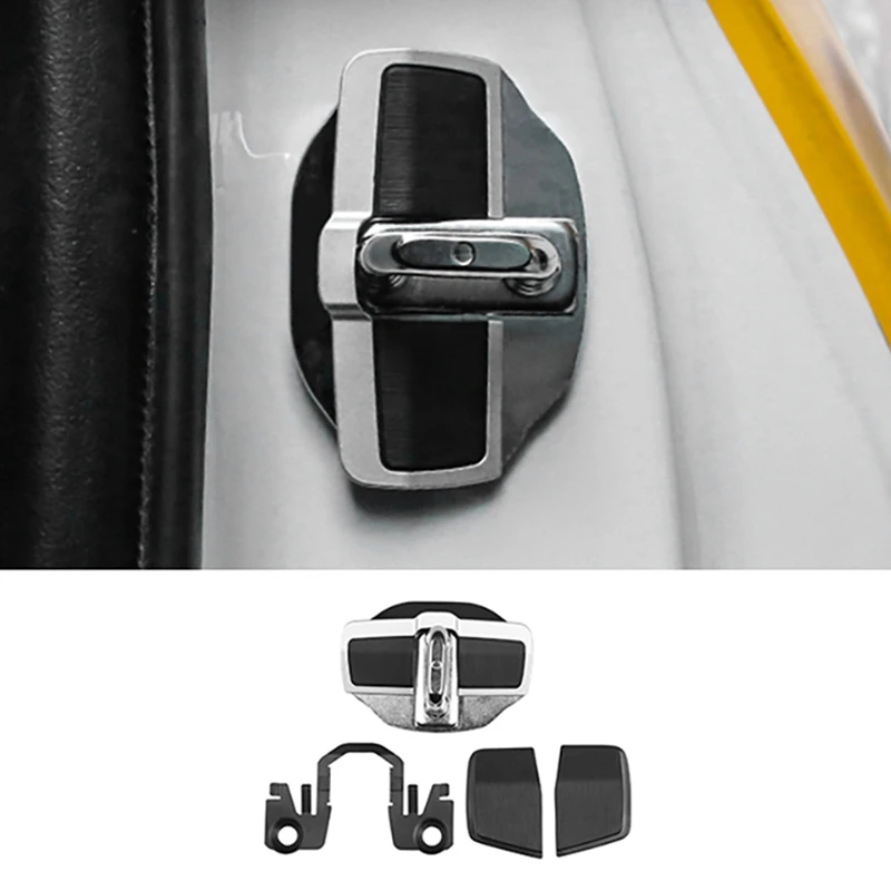Car TRD Door Lock Buckle Upgraded Stabilizer Cover Latches Stopper For ...