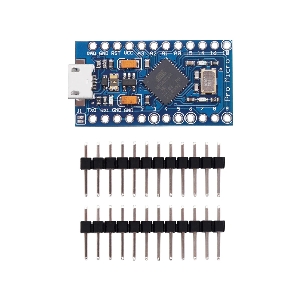 Pro micro 5v 16m mini leonardo atmega32u4 módulo controlador placa de ...