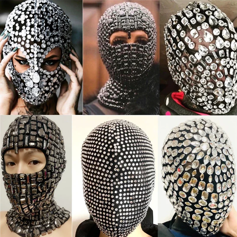 Diamond Gogo Dance Headwear Big Stones Head Ornament Festival Outfit ...