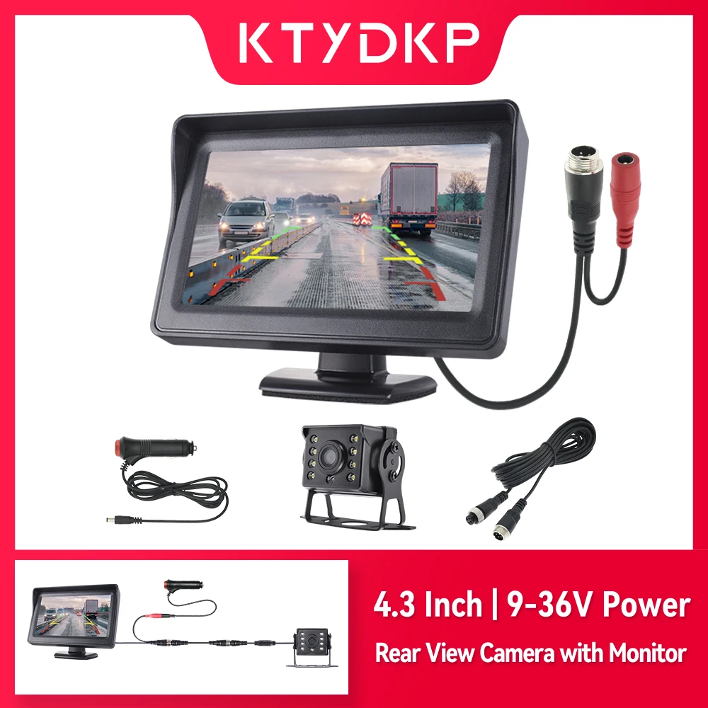 KTYDKP-Car-Rear-View-Camera-with-Monitor-for-Truck-Vehicle-Parking-4-3 ...