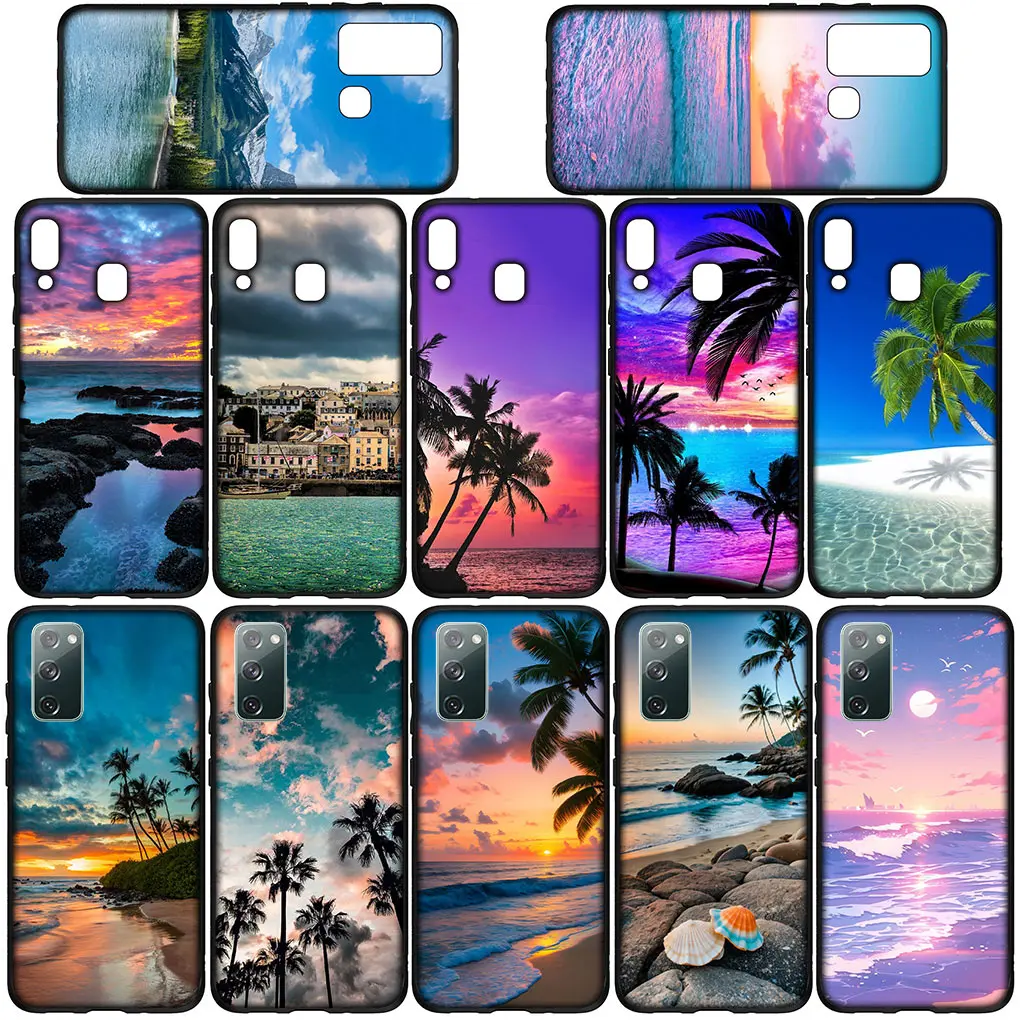 Mountain Sea Beach Travel Soft Phone Case for Galaxy A05S (6)