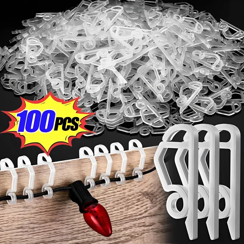 20-100Pcs-Gutter-Hooks-Led-Light-Holder-Christmas-Lights-Clips-Outdoor ...