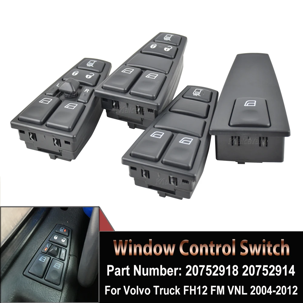 For-VOLVO-FH12-FM12-FM9-FH-FM-VNL-Electric-Window-Switch-20752918 ...
