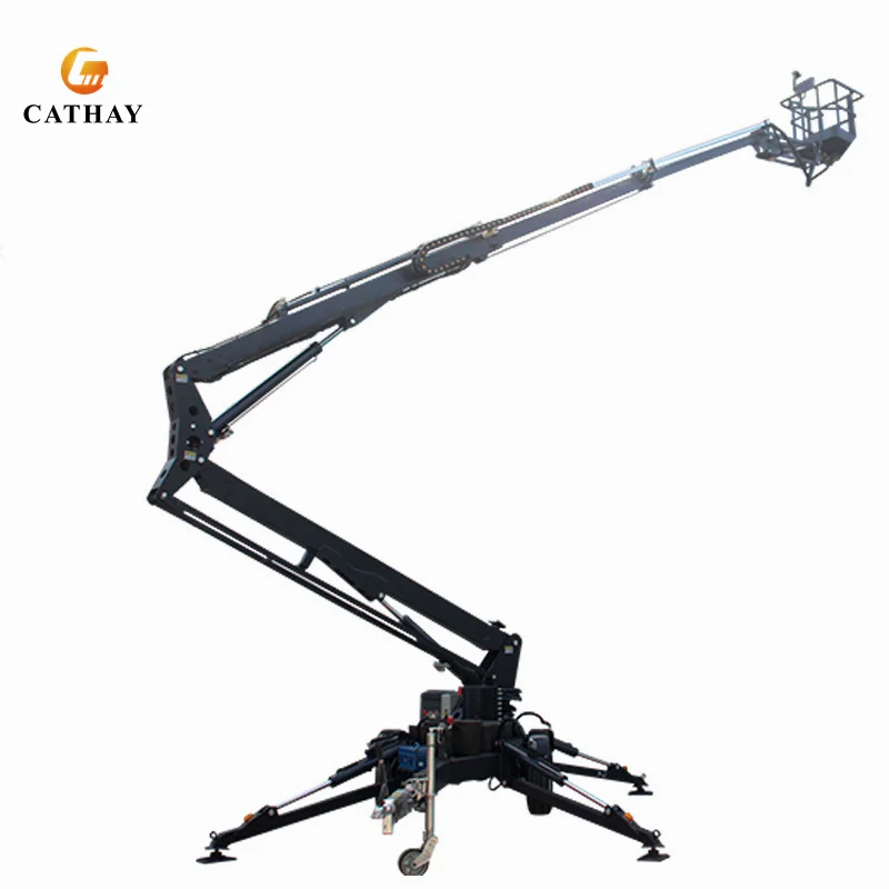 16m Articulated Hydroponic Work Platform Mini Boom Electric Man Lift