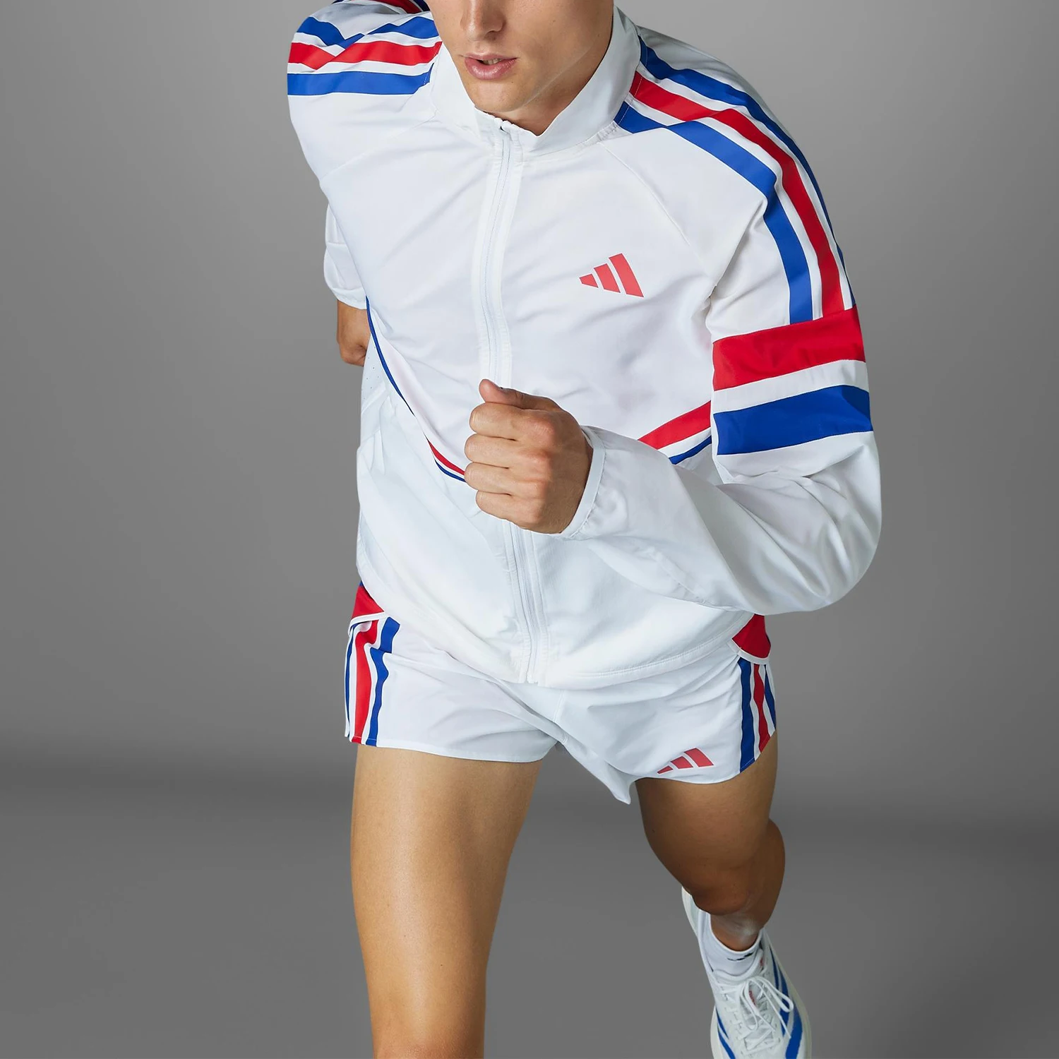 Adidas Original Retro Slim Running Men's Sports Stand Collar Jacket ...