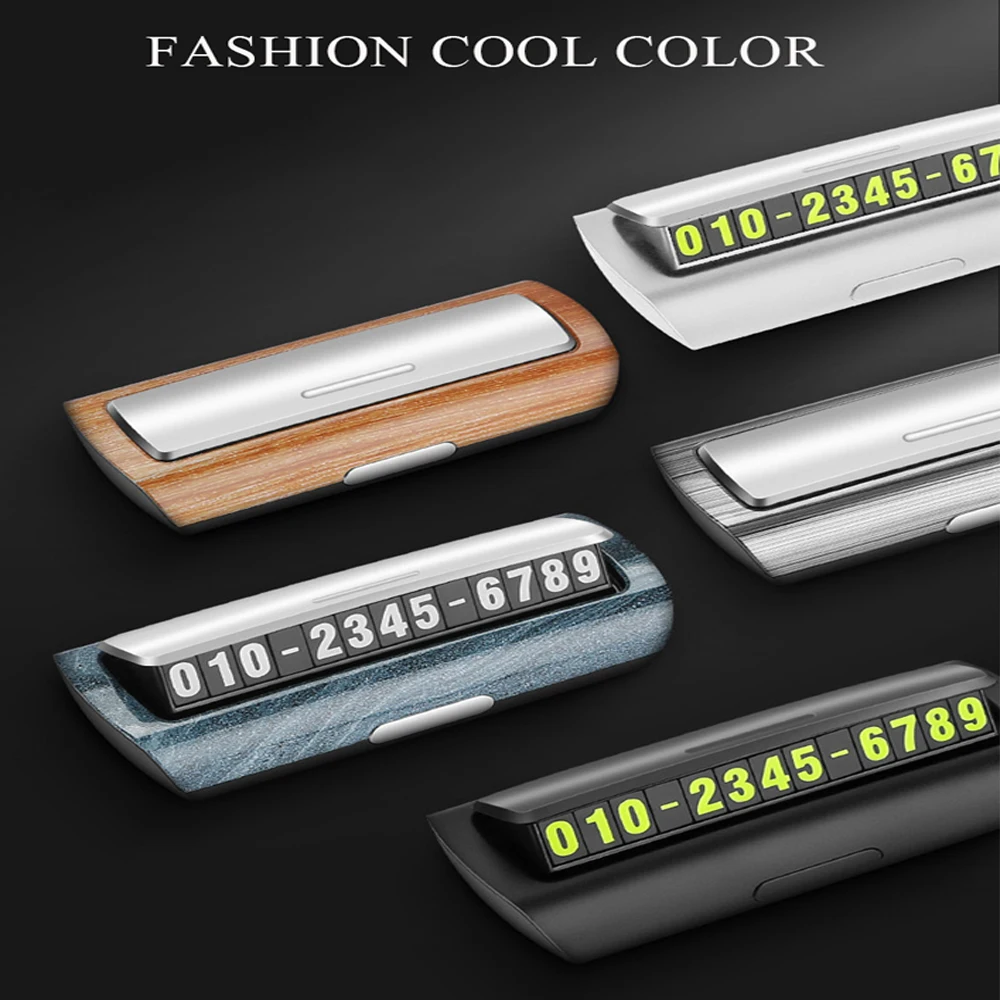New-PC-ABS-Temporary-Car-Parking-Card-Magnetic-Telephone-Number-Card ...