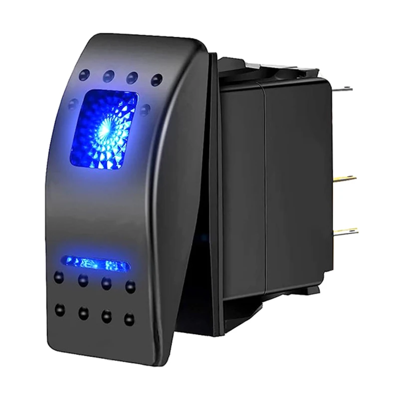 Universal-Yacht-Switch-5P-Motorboat-RV-Modified-LED-Blue-Rocker-Button ...