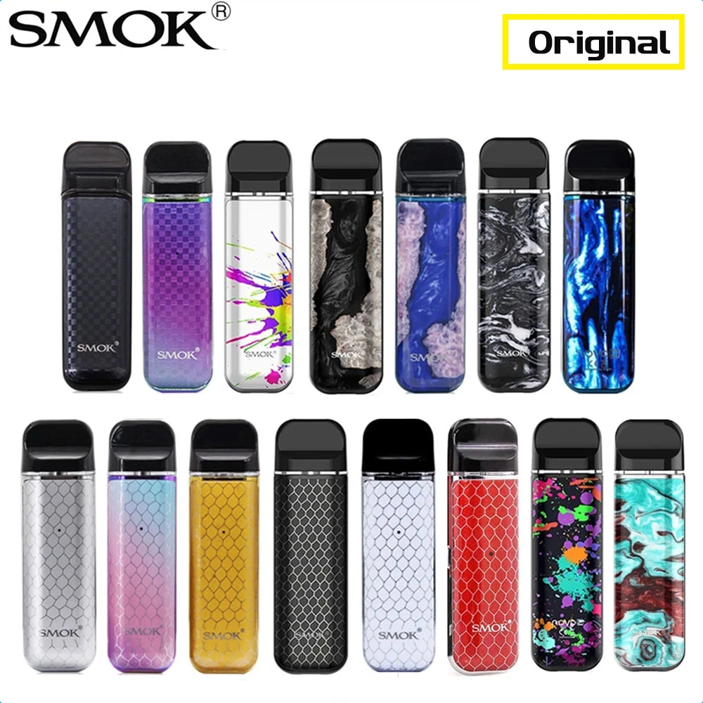 Original Smok Novo 2 Kit Vaping Starter Electronic Cigarette Vape Pen With 800mah Battery 2ml ...