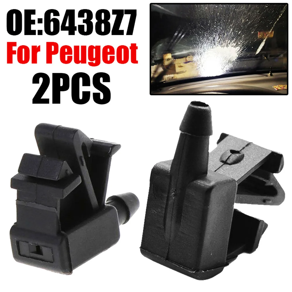 2x-Car-Front-Windscreen-Windshield-Washer-Water-Jet-Spray-Nozzle-For ...