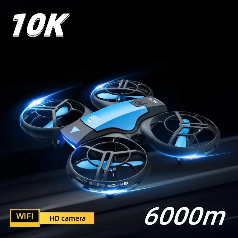 V8 New Mini Drone 10K 1080P HD Camera WiFi Fpv Air Pressure Height ...