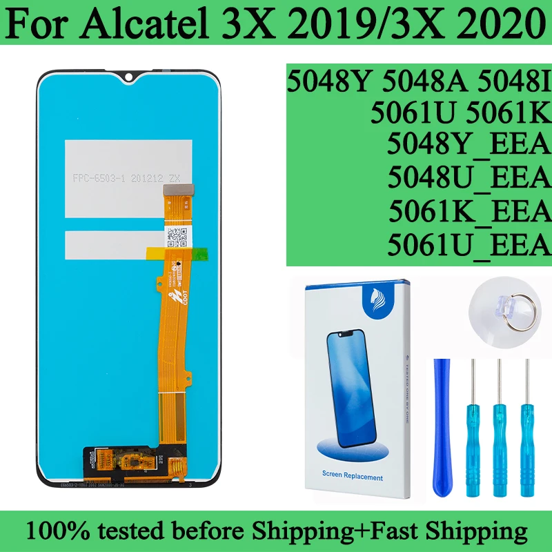 5048Y 5048A 5061U 5061K Premium Lcd For Alcatel 3X 2020 Display Touch ...