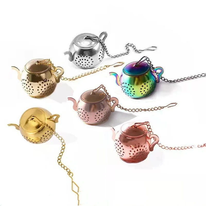 Colador-de-t-de-Metal-con-forma-de-tetera-suelto-Infusor-de-t ...
