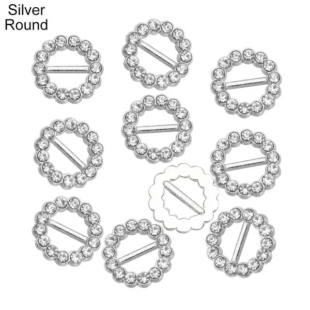 10pcs Newest 5mm Round/Square Mini Ultra-small Tri-glide Belt Buckle ...