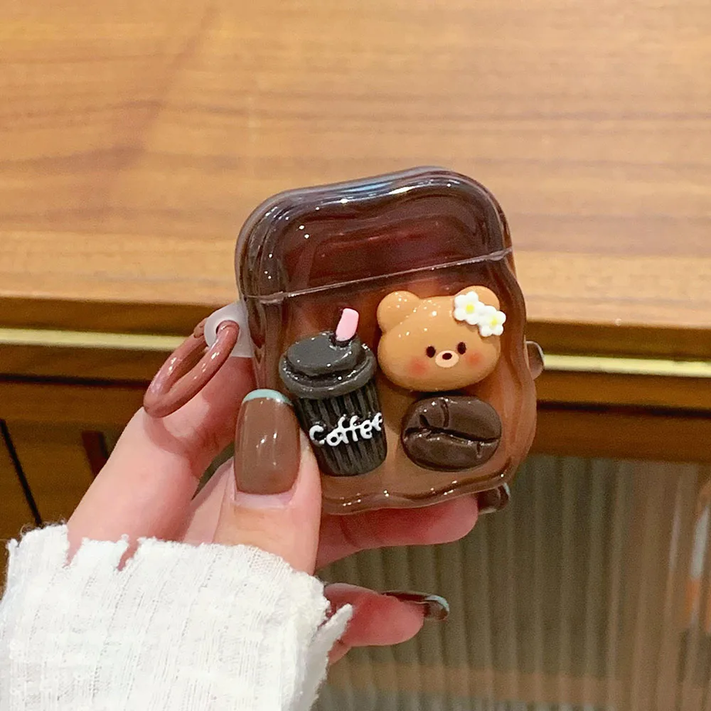 3D-Bear-Coffee-Gradient-Color-Cover-for-AirPods-Pro-2-3-Case-for ...