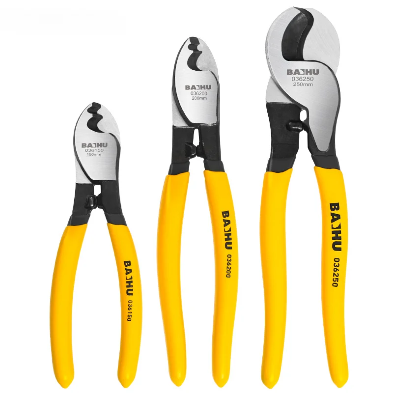 Cable-Cutting-Wire-Scissors-Stripping-Pliers-6-8-10-Inch-Stranding ...