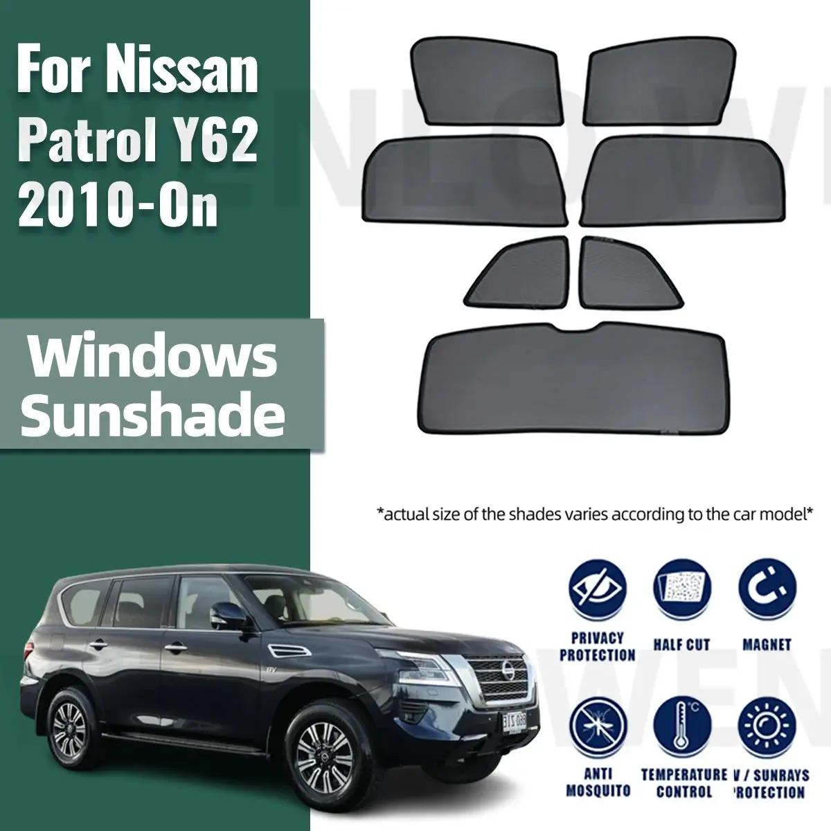 For-Nissan-Patrol-Y62-Nismo-2015-2023-2024-Car-Curtain-Window-Sunshade ...