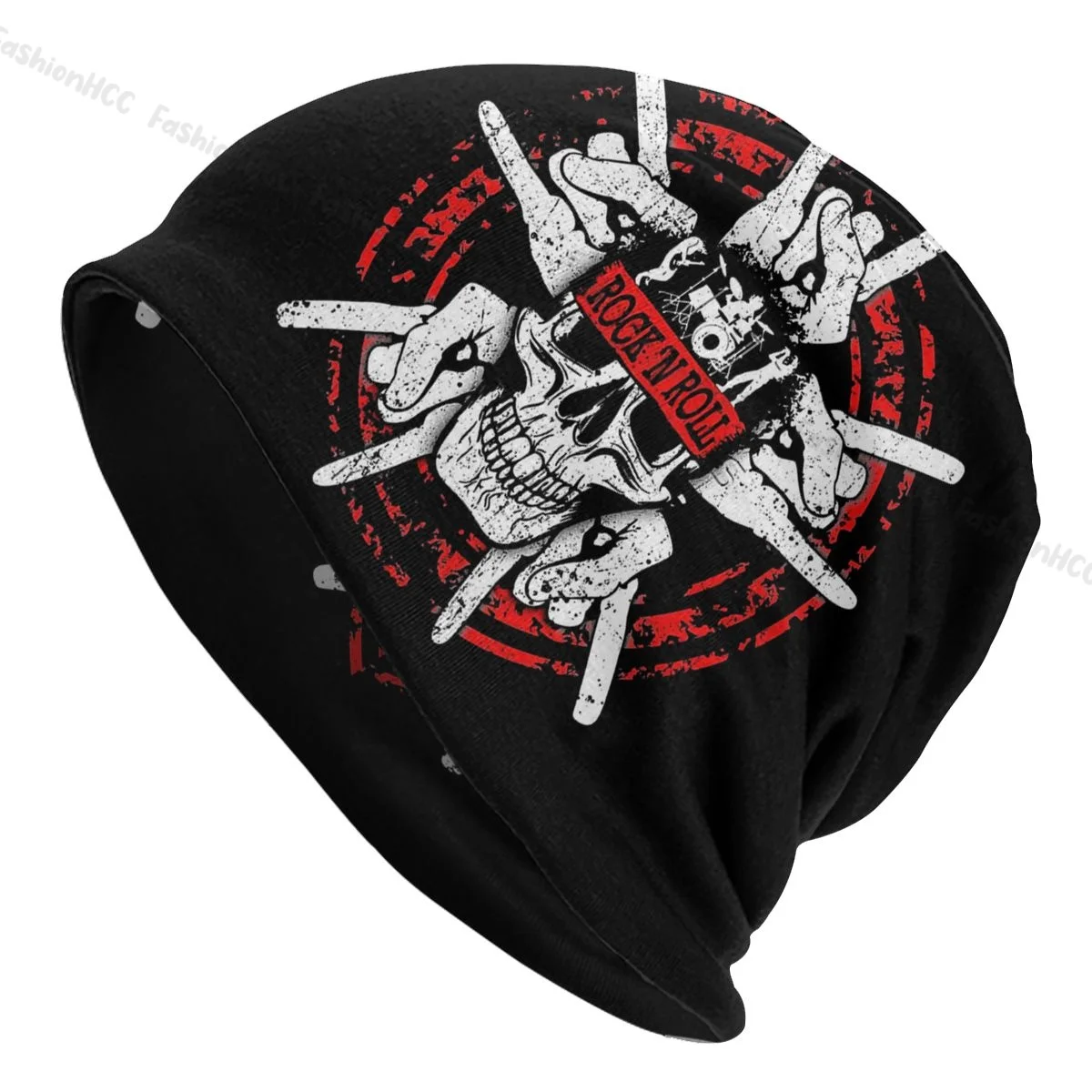 Rock-N-Roll-Skullies-Beanies-Caps-Skull-Rock-Thin-Hat-Autumn-Spring ...