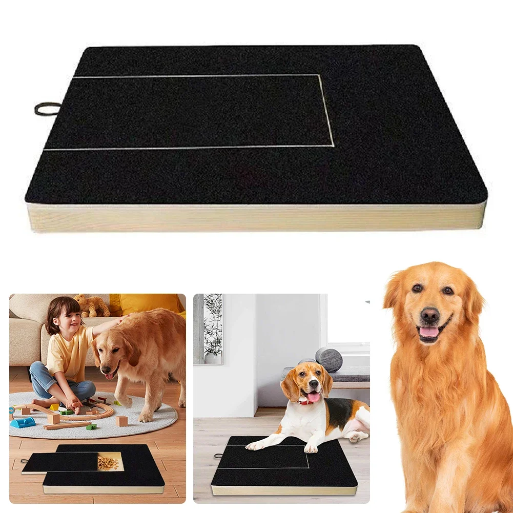 Dog-Scratch-Pad-with-Treat-Box-Dog-Nail-Scratch-Board-Nail-Grinder-Self ...