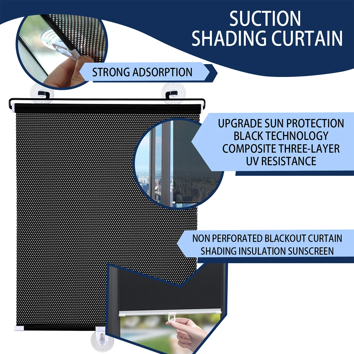Universal-Roller-Blinds-Suction-Cup-Sunshade-Nail-free-Blackout-Curtain ...