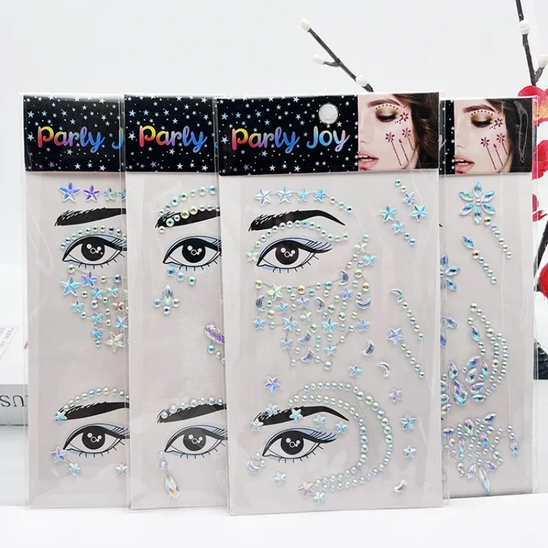 Glitter Face Diamond Sticker Party Makeup Body Art Eyeliner Tattoo Face ...