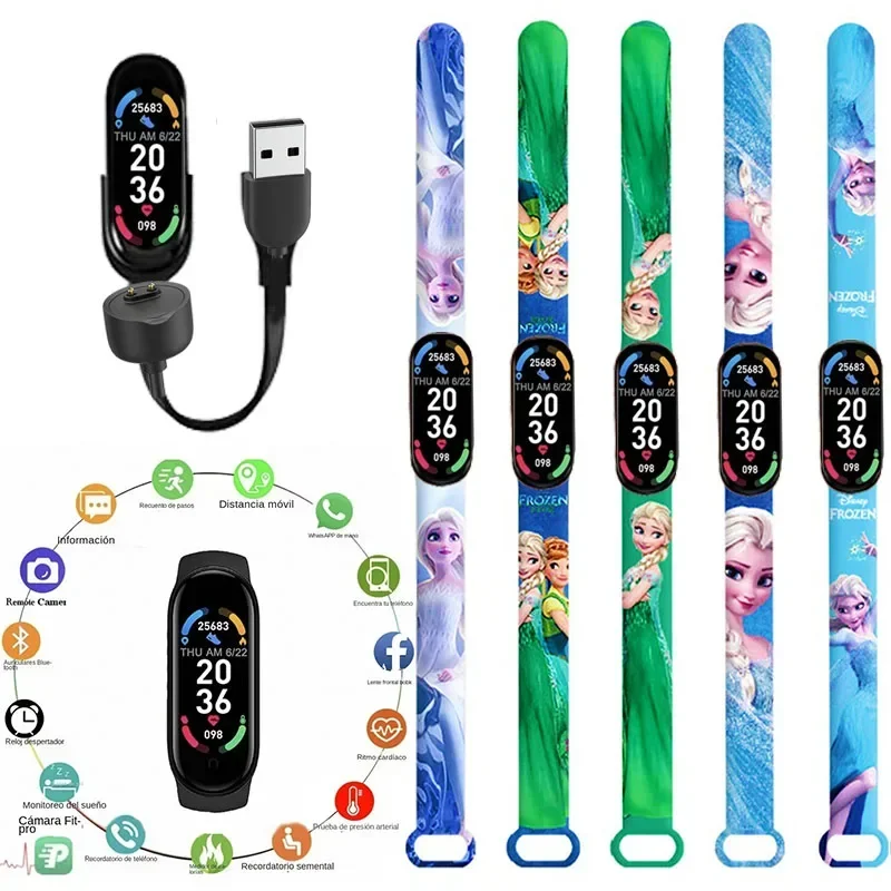 New-Disney-Frozen-Smart-Watch-Sports-Electronic-Heart-Rate-Pressure ...