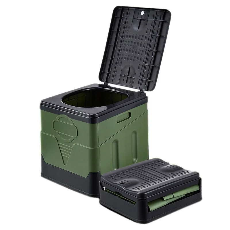 Inodoro-port-til-plegable-para-exteriores-cubo-de-basura-reutilizable ...