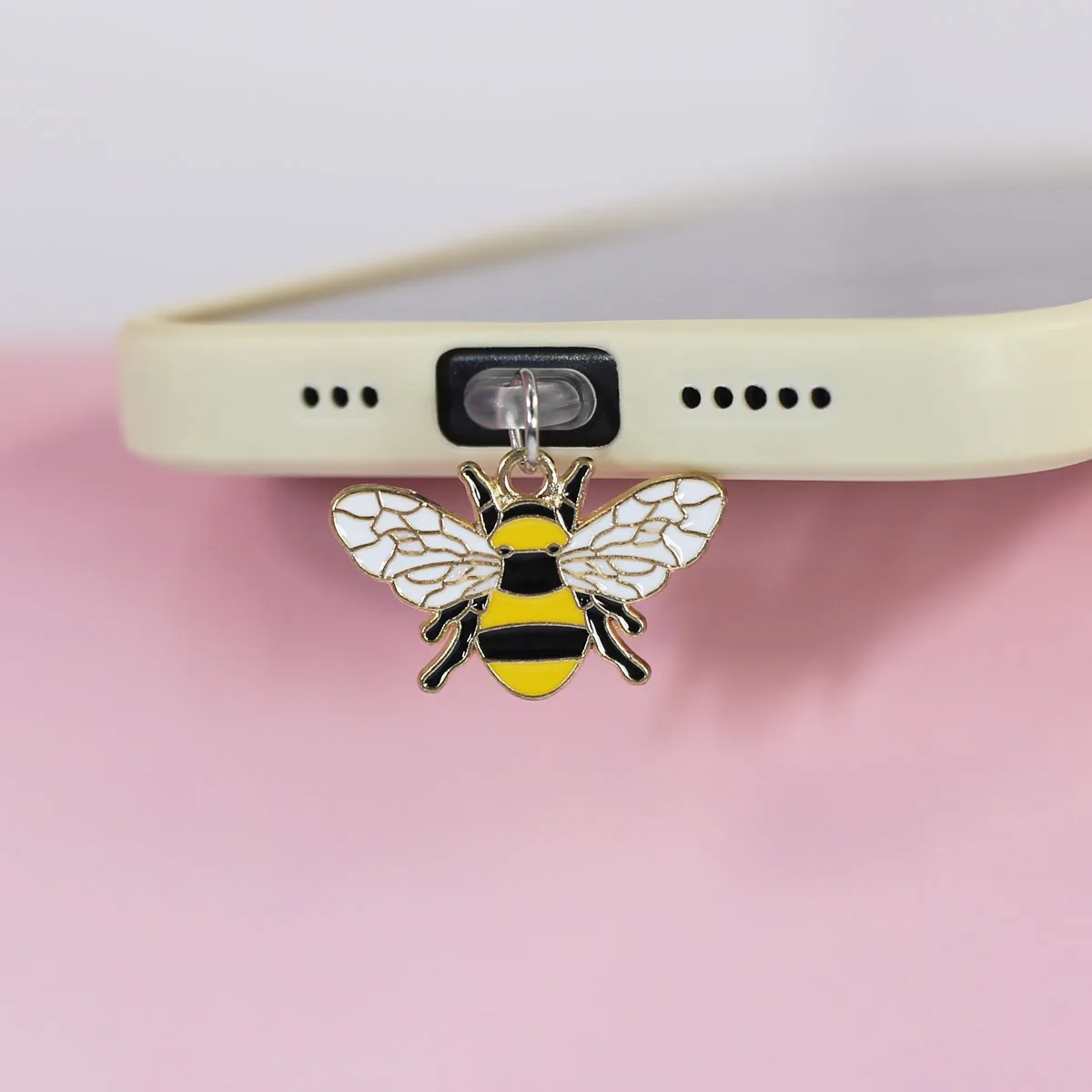 A-Piece-Cute-And-Beautiful-Bee-Phone-Dust-Plug-Hanging-Phone ...