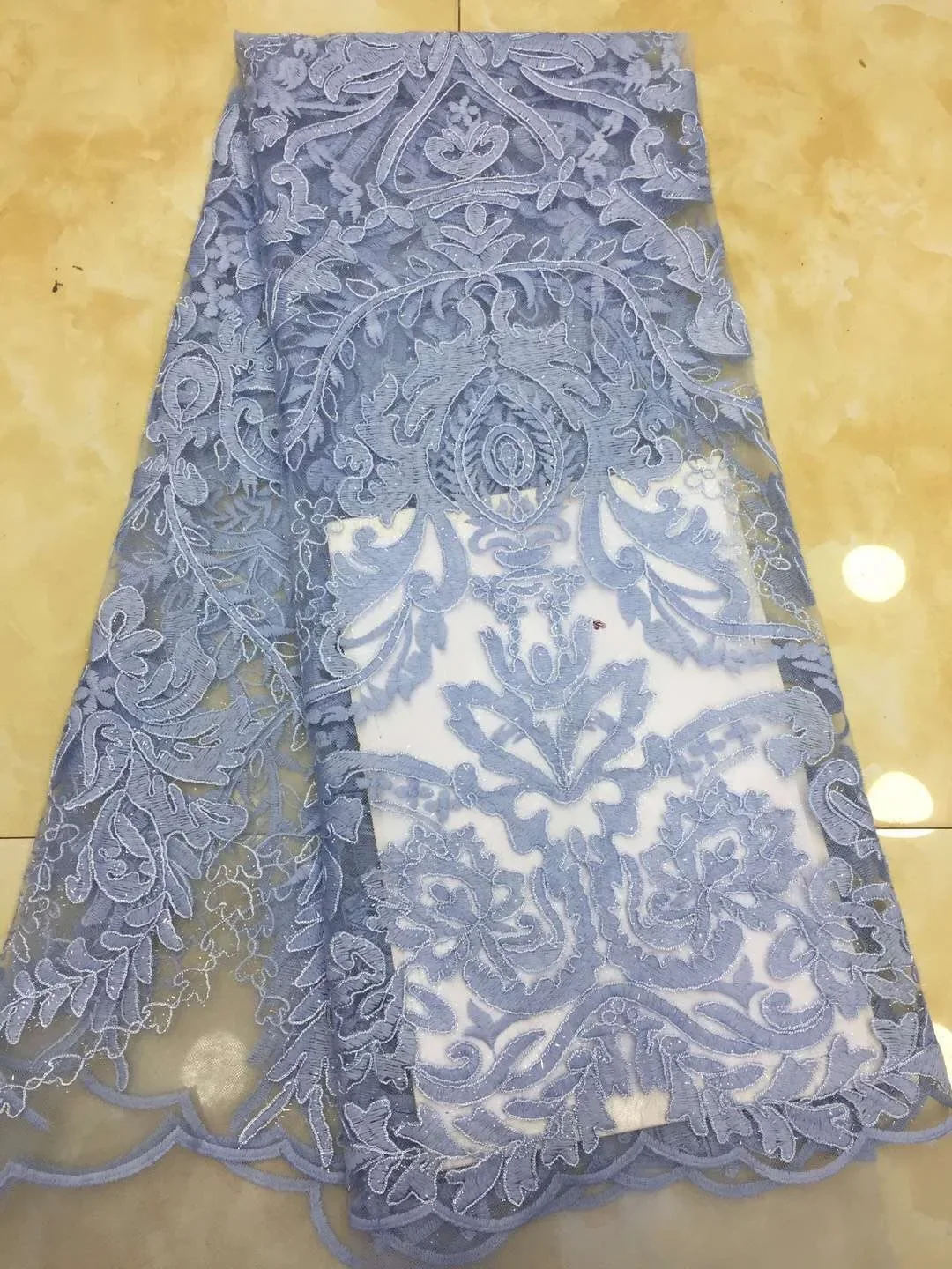Latest french Lace Fashion nigerian lace fabrics for wedding 2021 ...