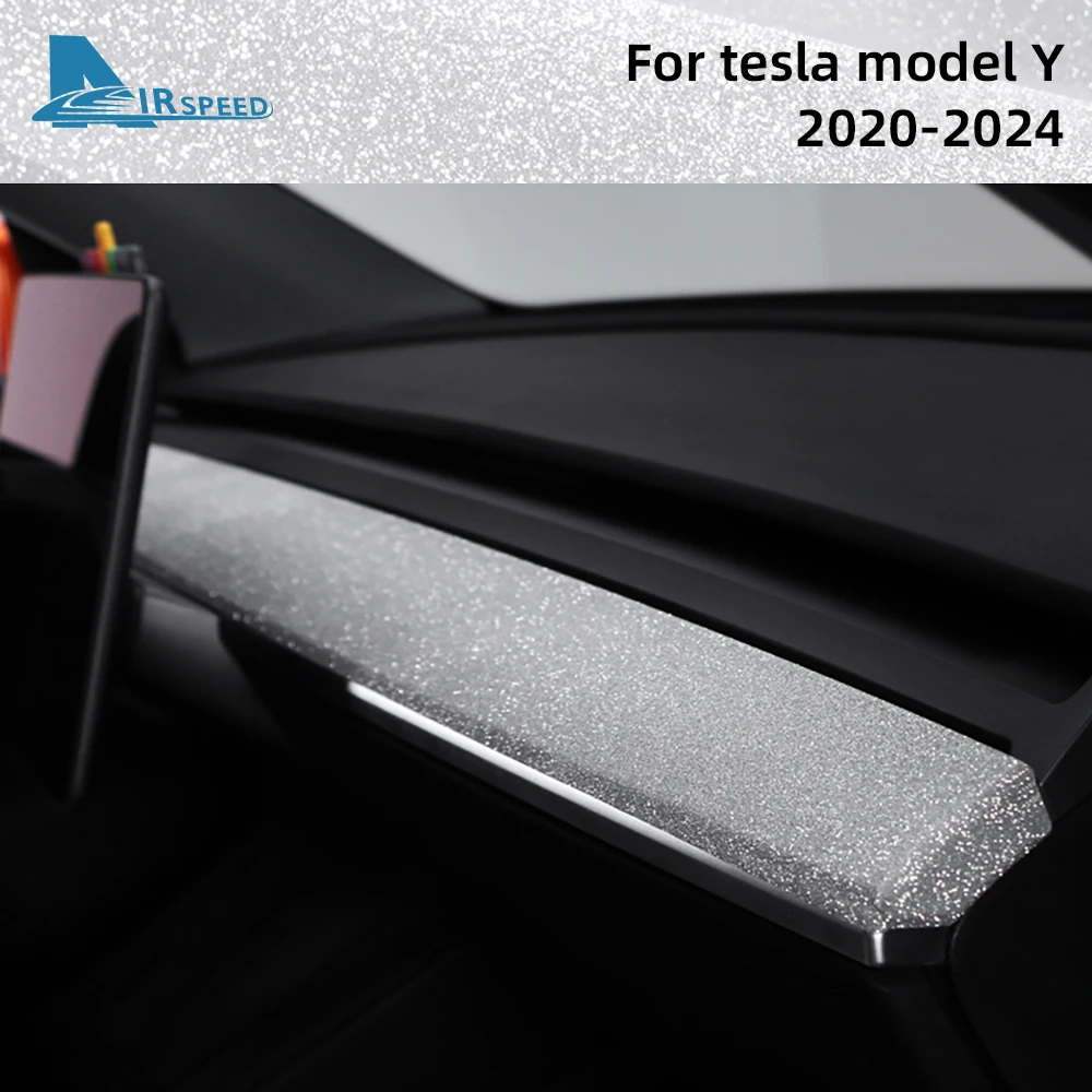 Shine-Diamond-TPU-Dashboard-Sticker-For-Tesla-Model-3-2020-2023-Model-Y ...