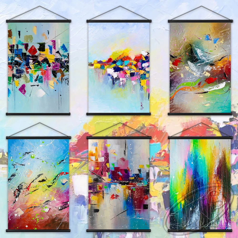 HD Pint Abstract Posters Canvas Watercolor Wall Artwork Classic ...