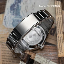 Proxima PX1697 39mm Men Watch White Enamel Dial Bubble Sapphire PT5000 ...