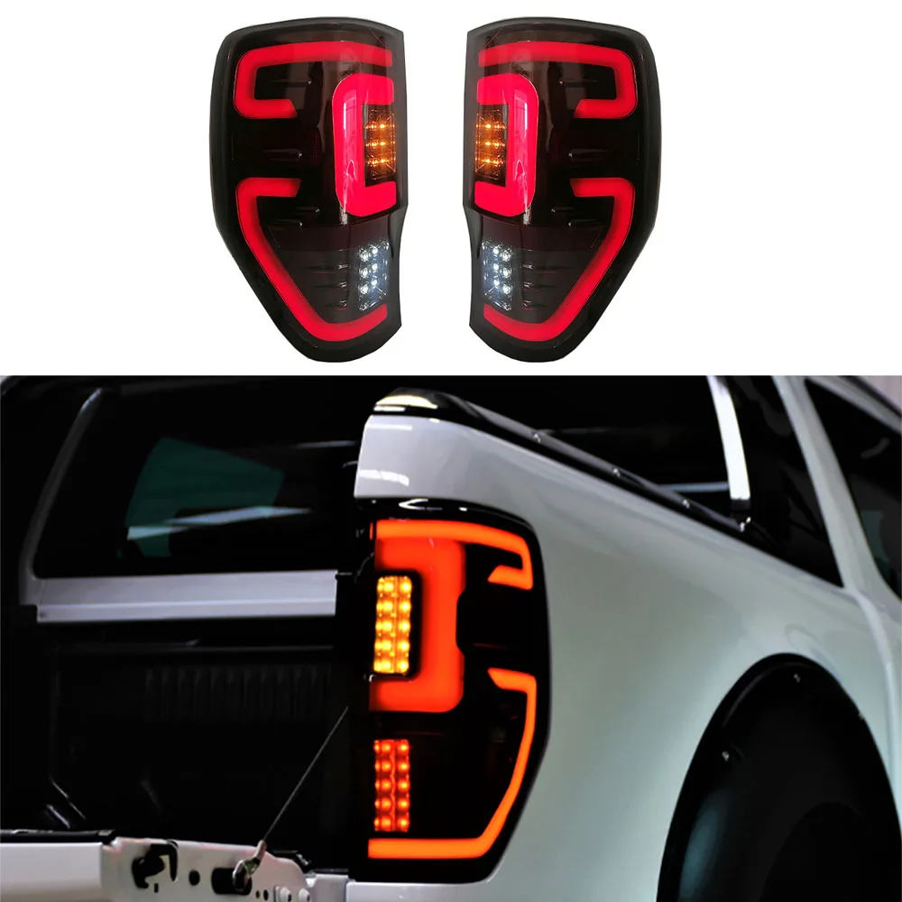 2pcs Car Led Taillight Tail Light For Ford Ranger Raptor 2012-2021 T6 ...