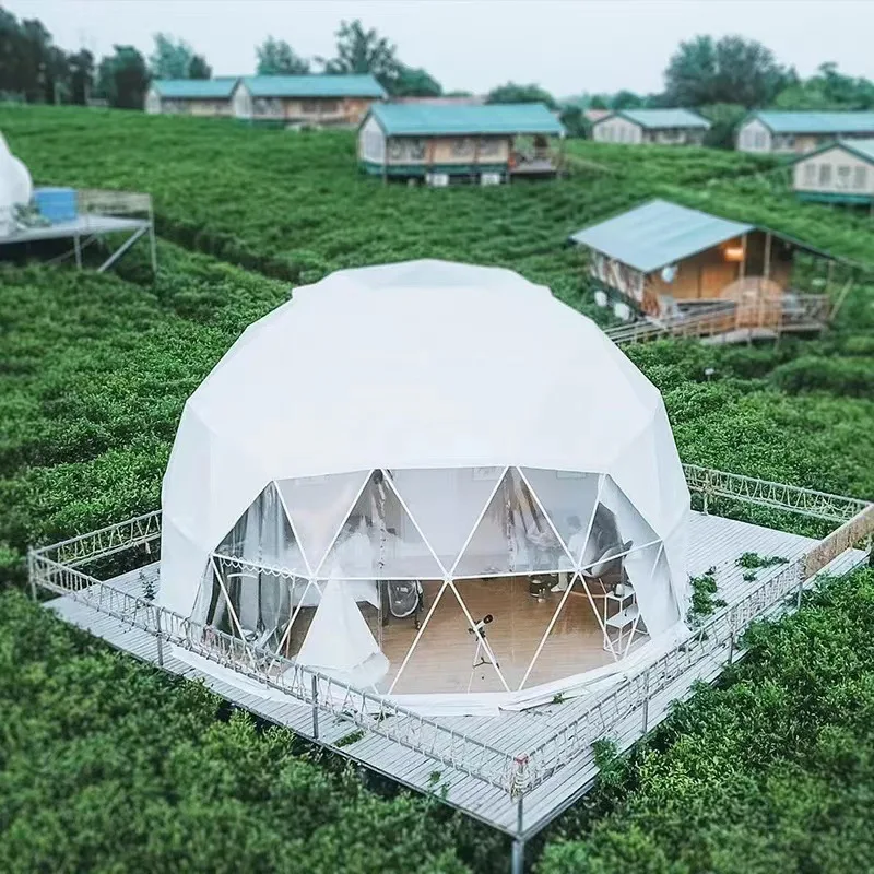 Transparent Glass Room Resort Glass PVC Dome Hotel Rooms Dome Tent Dome ...