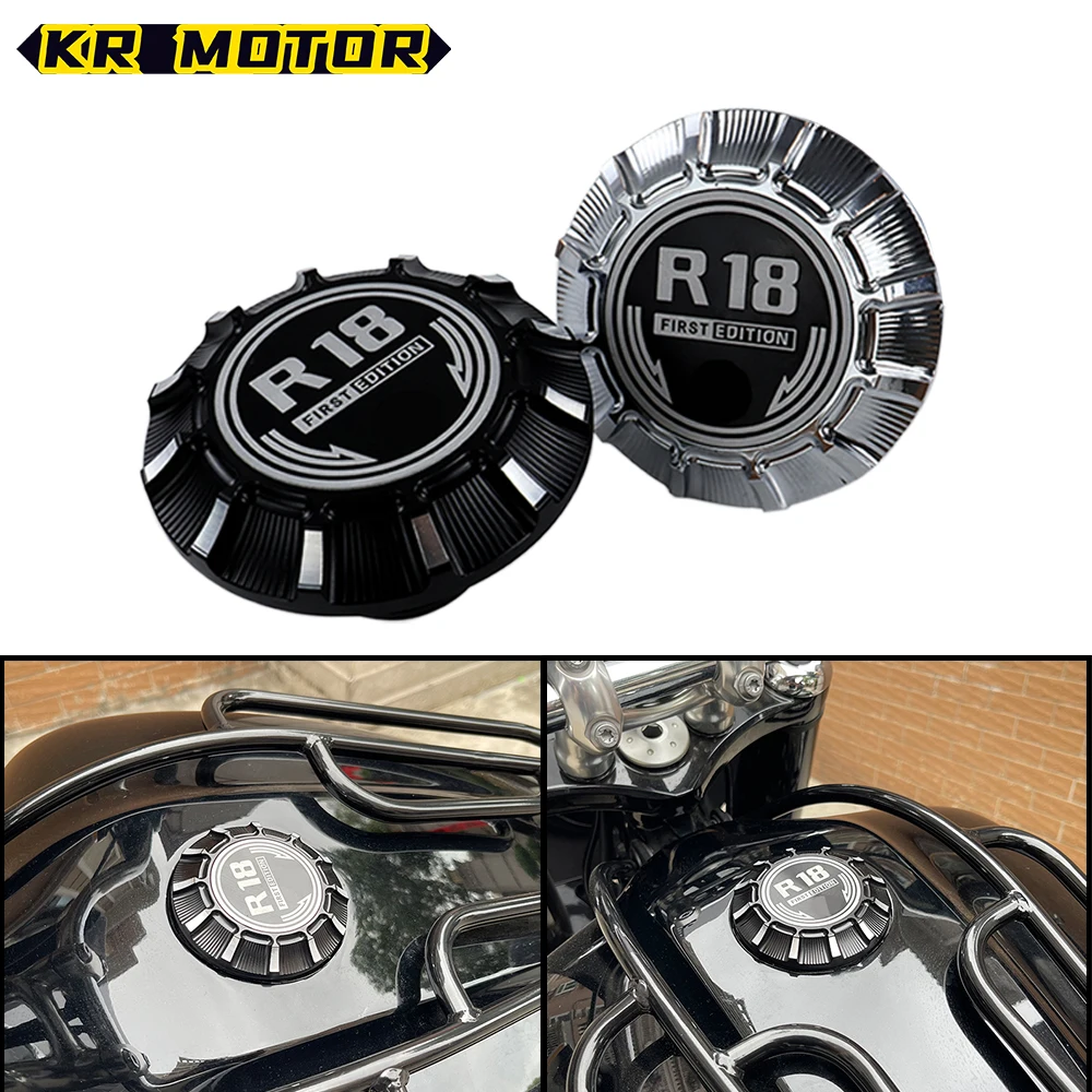Fit-R-18-Motorcycle-Gas-Fuel-Tank-Cap-Oil-Tank-Cover-Machined-Fuel ...