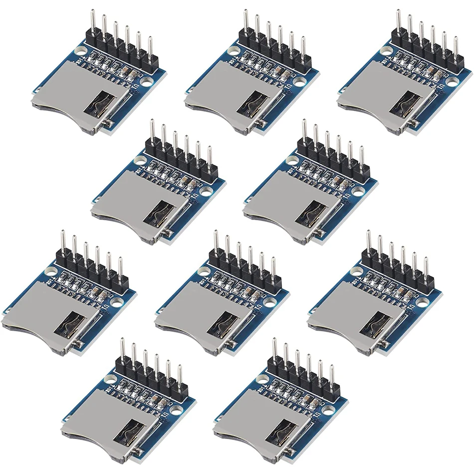 Adaptateur De Carte Micro Sd Sdhc Tf, 10 Pièces, Module Avec Puce De Conversion De Niveau D ...
