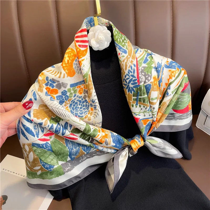 New-Square-Silk-Scarf-90x90cm-Luxury-Brand-Designer-Hair-Print-Head ...