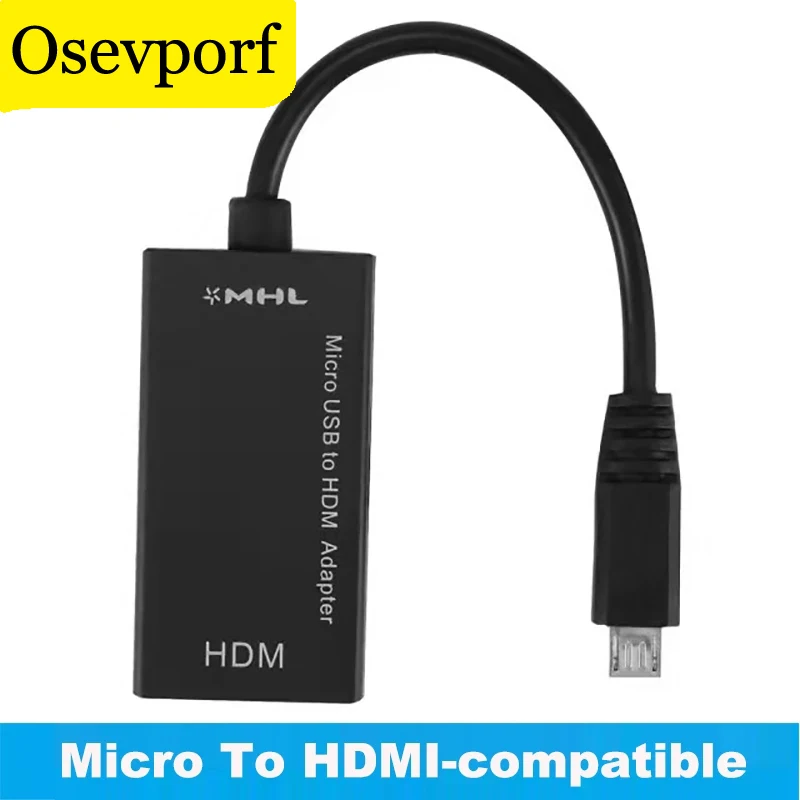 Microusb-To-HDMI-compatible-Female-1080P-Adapter-Cable-Male-to-Female ...
