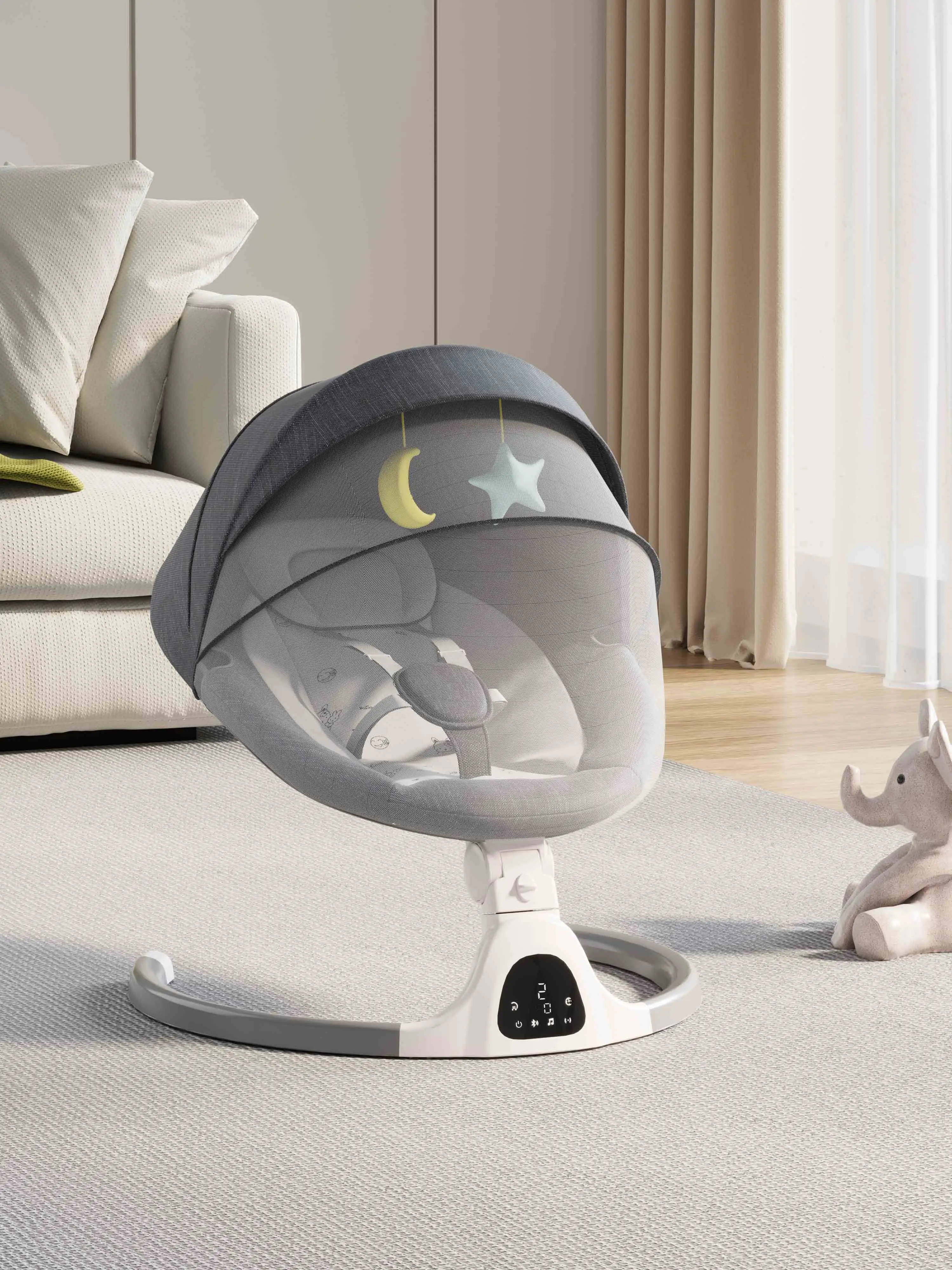 Newborn-baby-electric-rocking-chair-intelligent-rocking-chair-soothing ...