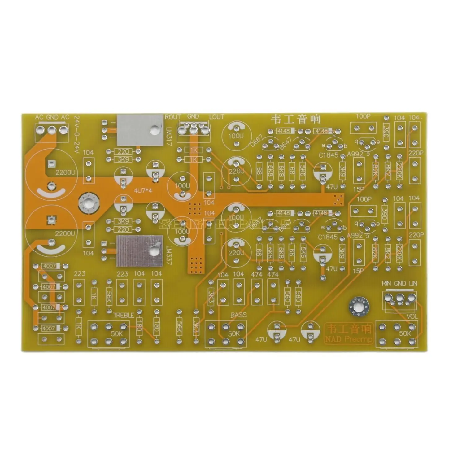 Full-Discrete-HiFi-Tone-Preamp-Board-PCB-UK-NAD3020-Power-Amplifier ...
