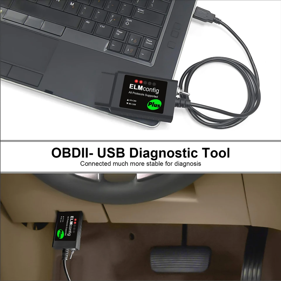Obd2 Ford Elm327 NEW FORSCAN ELM327 USB Modified OBD2 Code Scanner HS ...