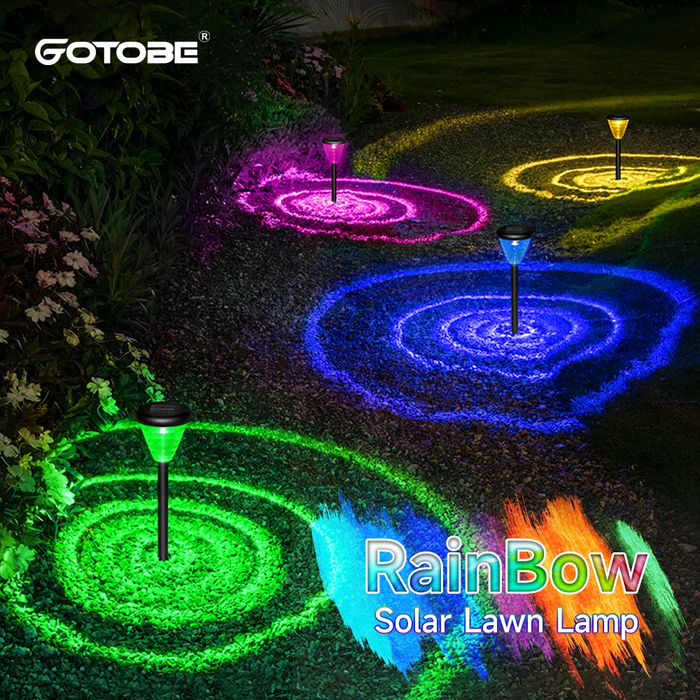 Solar Lights Color Changing Garden | Solar Pathway Lights Color ...