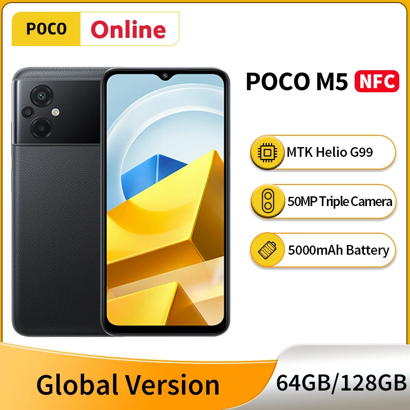Poco M5 Global Version 64gb/128gb M 5 Smartphone Nfc Helio G99 Octa ...